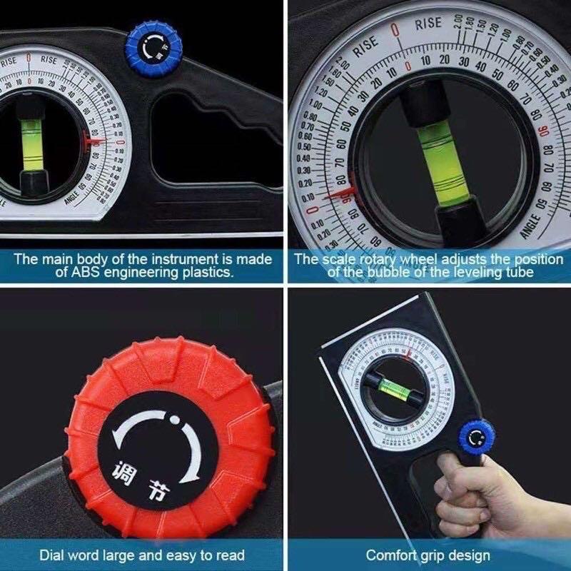 Multi-Functional Protractor Angle Slope Scale Level Measuring ...