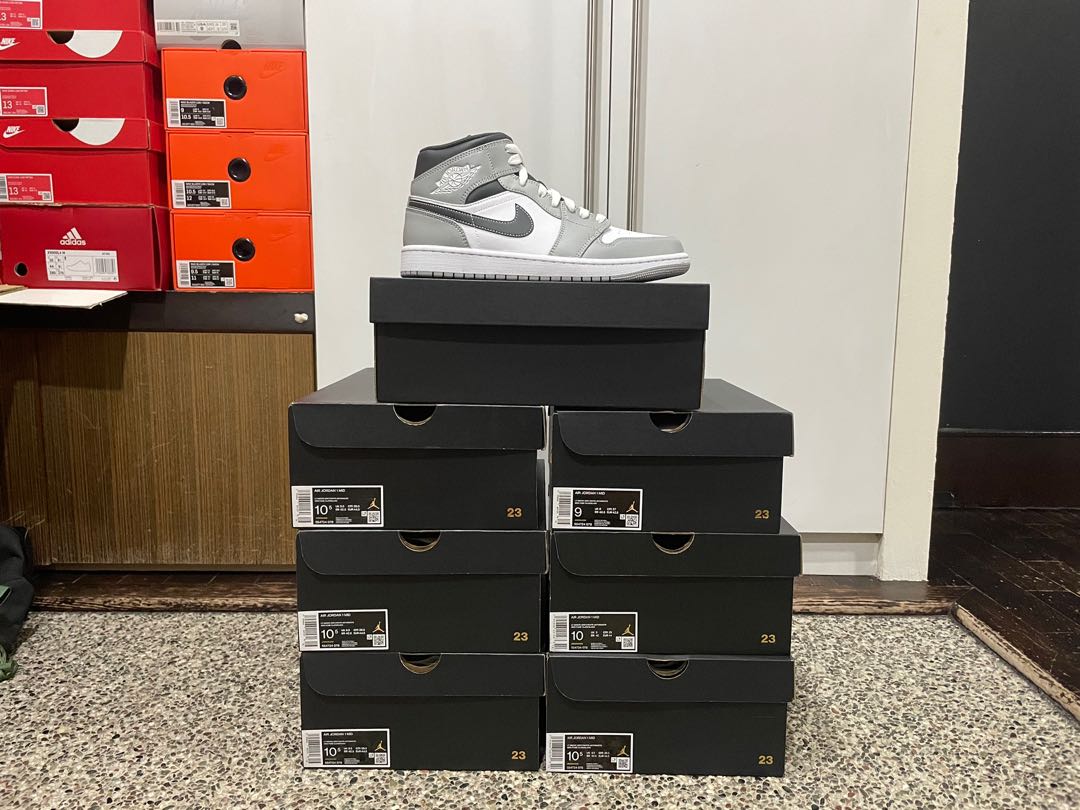 [MULTIPLE SIZES] JORDAN 1 MID LIGHT SMOKE GREY ANTHRACITE, Men's ...