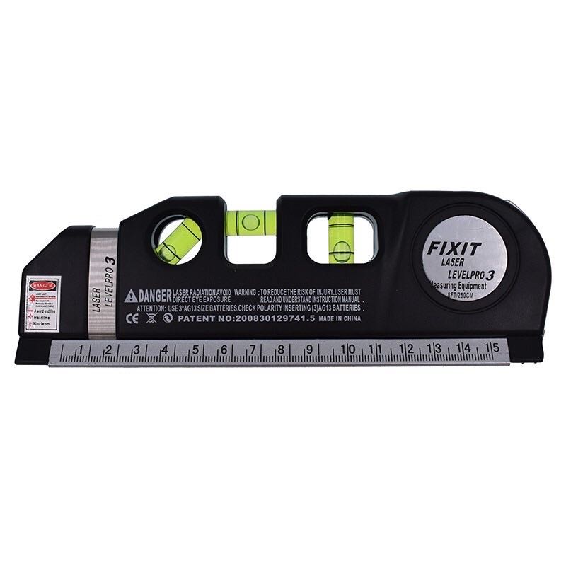 Multi-Purpose Laser Level Pro 3 With Spirit Level Cross Line Laser 2.5m ...