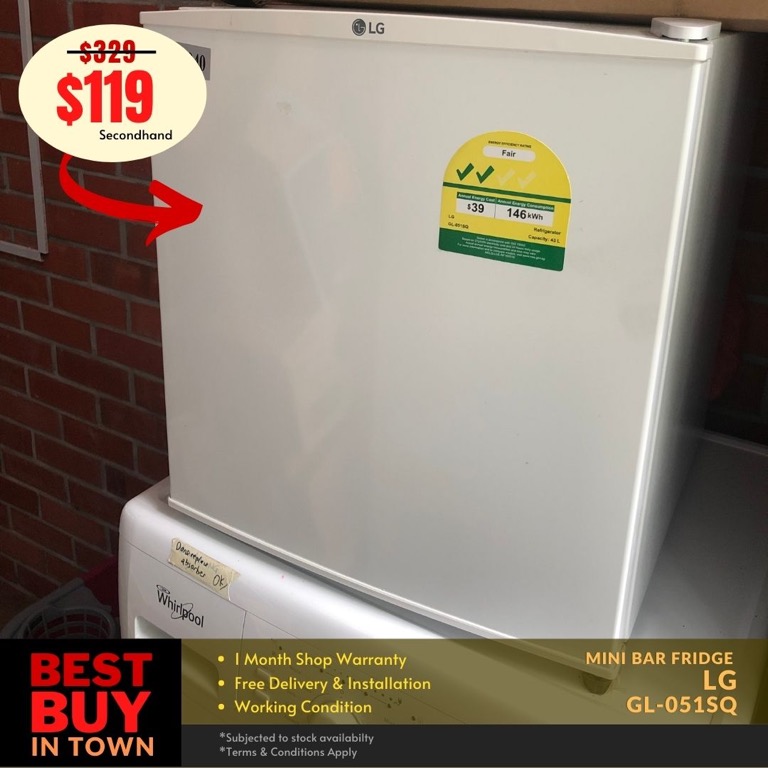 MUST BUY! LG Mini Bar Fridge for Your Can Drinks!, TV & Home Appliances ...