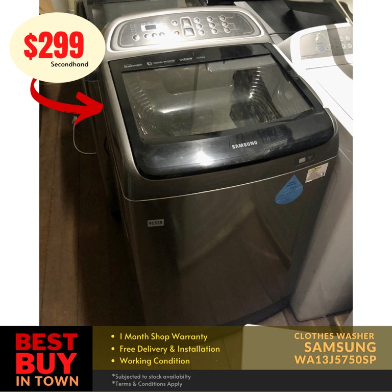 MUST BUY! SAMSUNG 13KG Top Load Washing Machine (WA13J), TV & Home ...