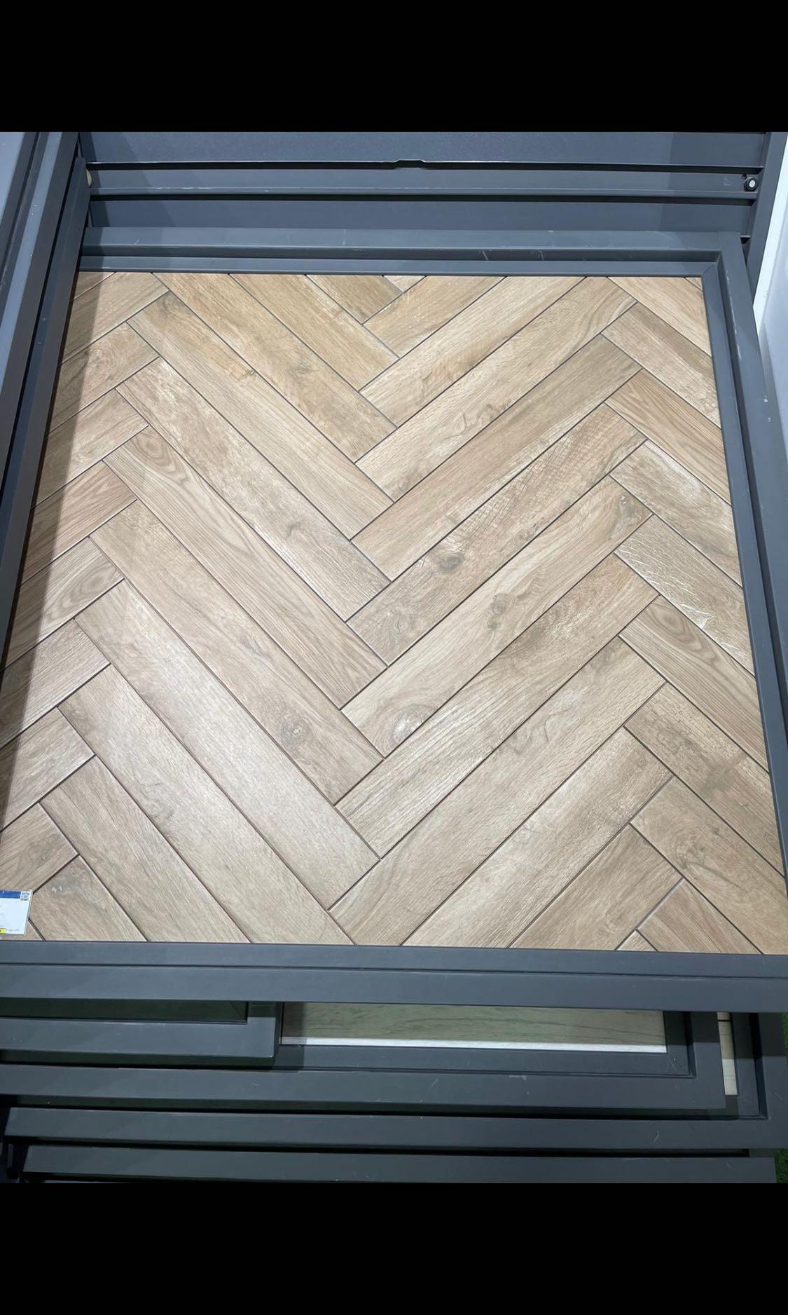 Nebraska Oak Wood look tiles, Furniture & Home Living, Bathroom ...