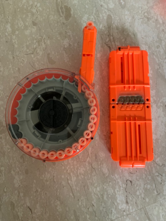 Nerf Barrel Extended Magazine, Hobbies & Toys, Toys & Games on Carousell