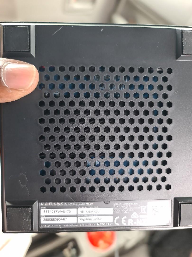Netgear Nighthawk Mesh WiFi 6 Router - MR60, Computers & Tech, Parts ...