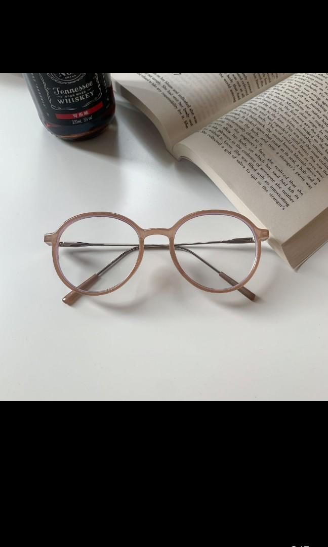 New|Clear lens nude frame spectacle (Zero degree), Women's Fashion ...