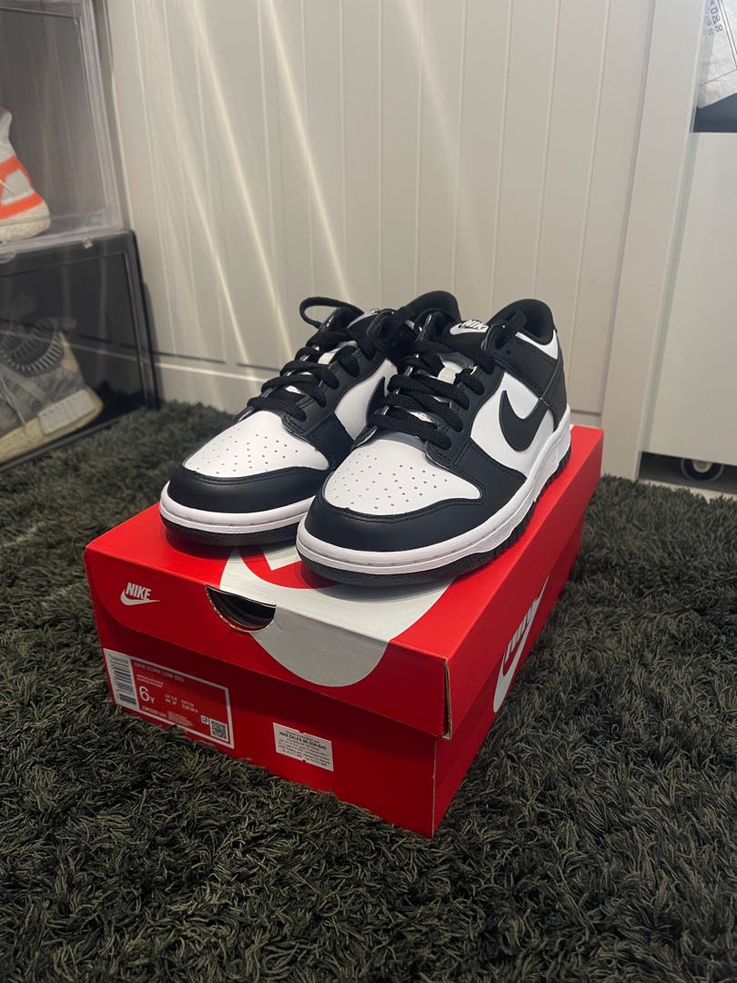 UK5.5 Nike dunks low Panda (GS), Men's Fashion, Footwear, Sneakers on ...