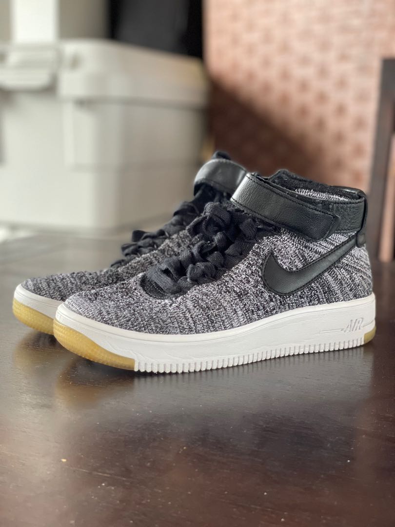 Nike WMNS Air Force 1 Flyknit Oreo, Women's Fashion, Footwear, Sneakers ...