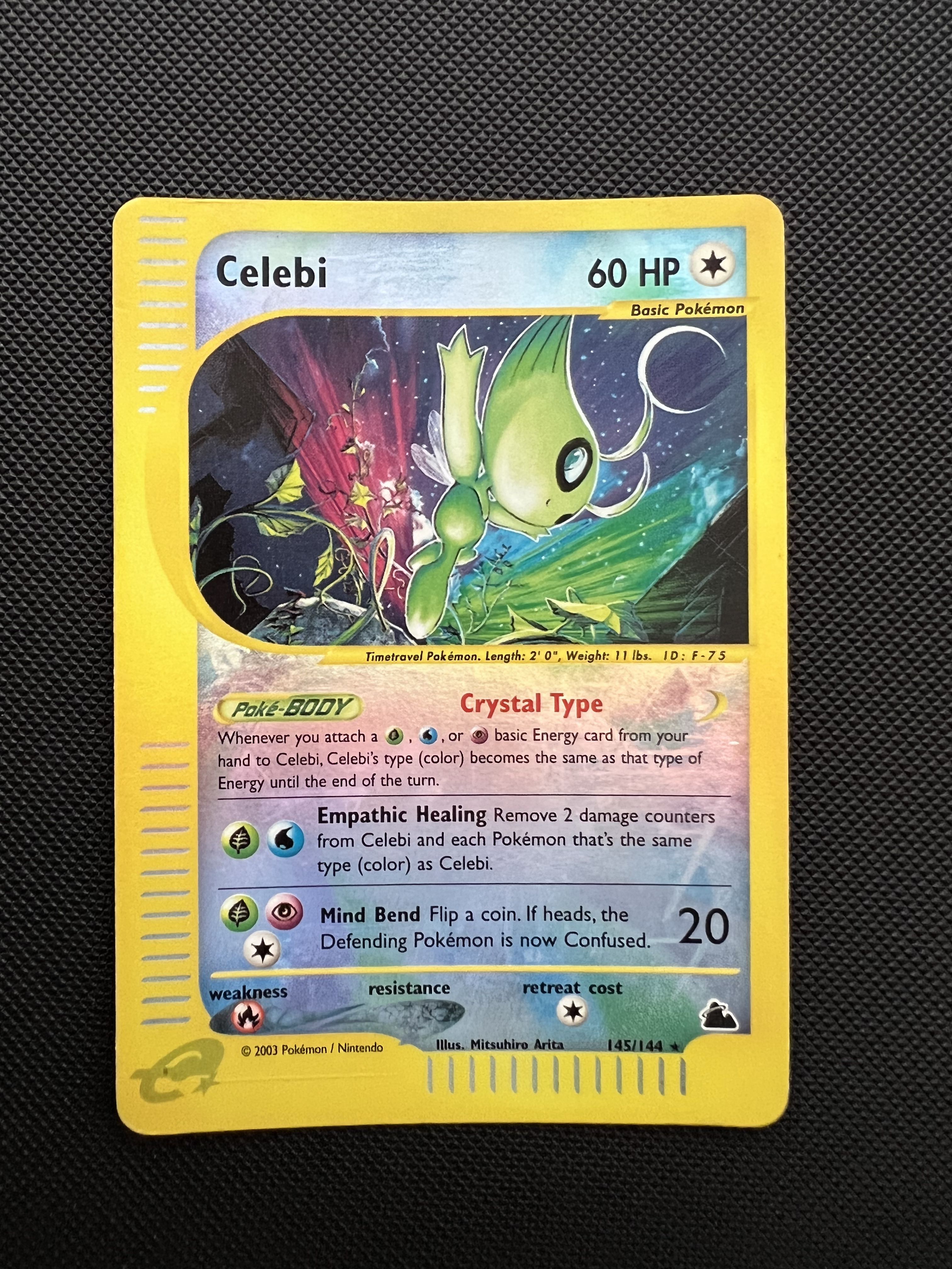 NM pokemon card crystal celebi RH skyridge, Hobbies & Toys, Toys ...