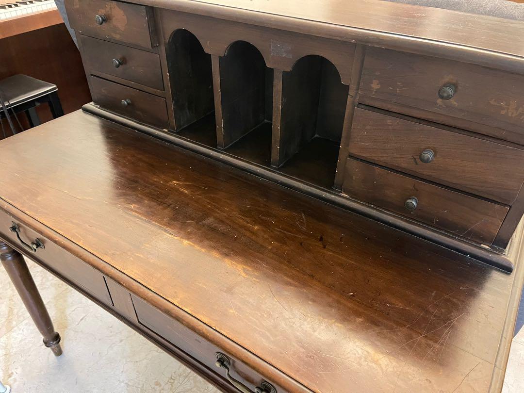 Old School Vintage Study Table, Furniture & Home Living, Furniture ...