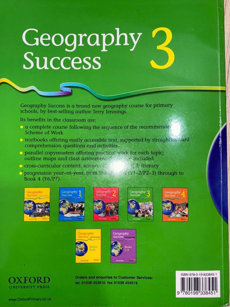 Oxford Geography Success Year 3 Cambridge Primary Syllabus Hobbies 