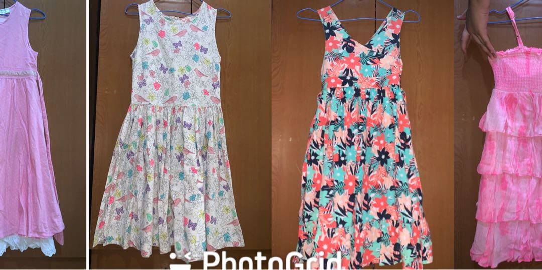 7-8 yo large and tall built pwede for 8-9 yo for medium built girls ...