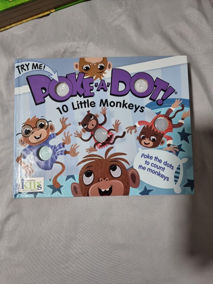 Poke a dot 10 little monkeys book, Hobbies & Toys, Books & Magazines ...