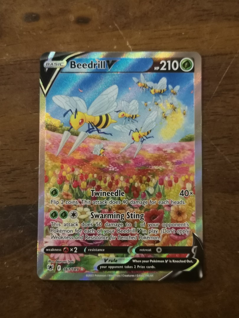 Pokemon Astral Radiance - Beedrill V Alternate Art, Hobbies & Toys ...
