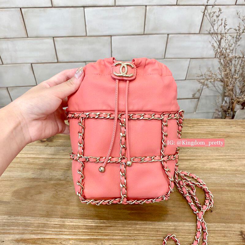Pre-order Chanel Chain Wrap Around Mini Bucket Bag, Luxury, Bags ...