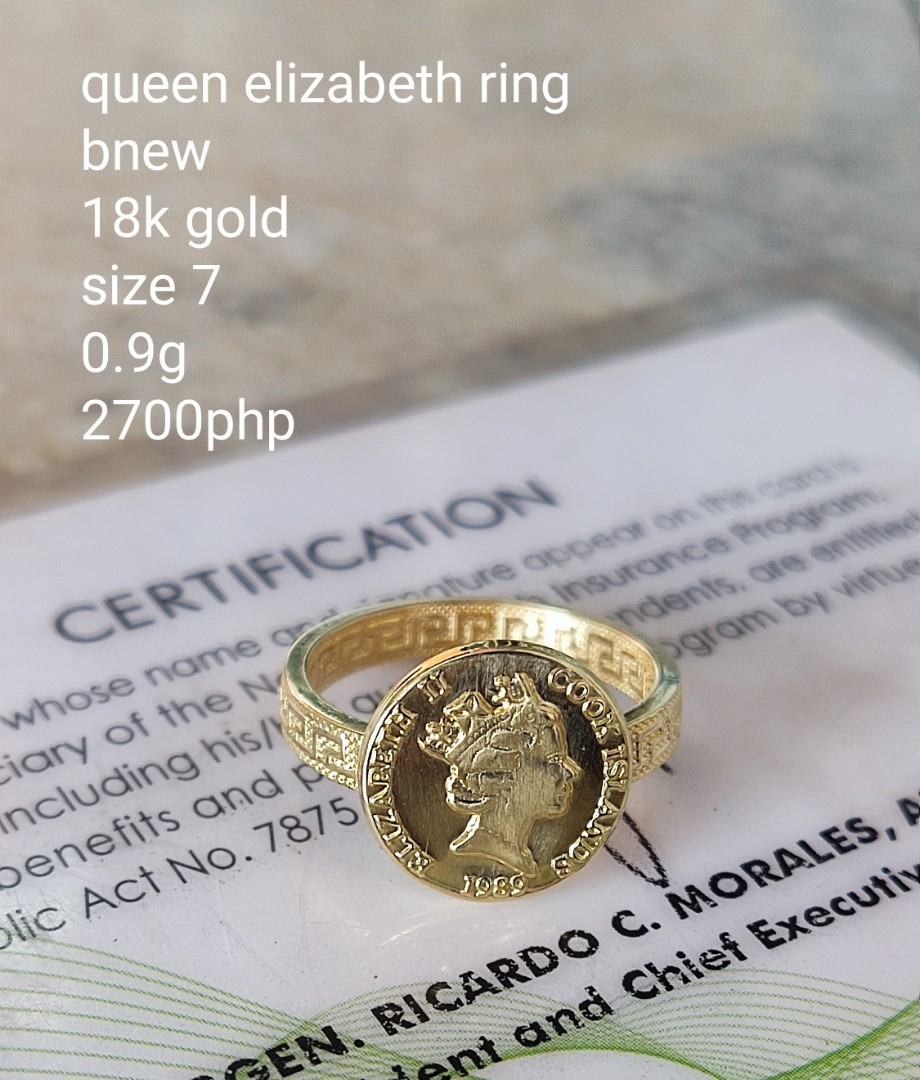 Queen Elizabeth 14k Gold Coin Ring W/ 1971 Coin Australia | atelier-yuwa.ciao.jp