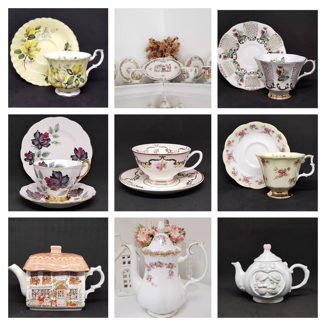 Royal albert sadler and brambly tea cups and tea pots, Furniture & Home ...