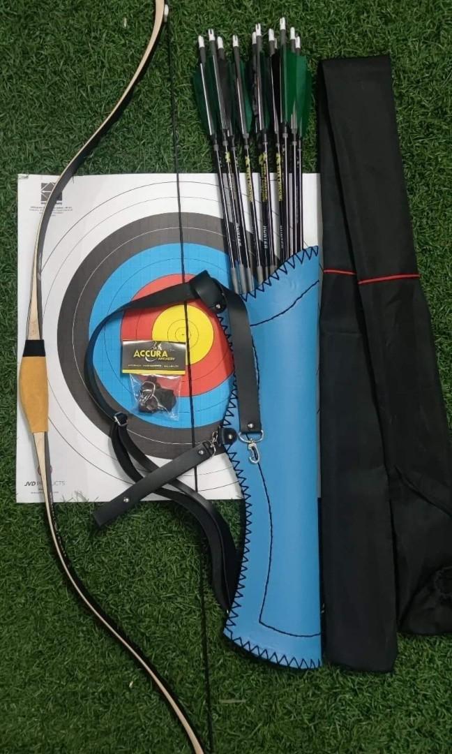 Set Memanah Busur Laminated Buck Trail Flint, Sports Equipment, Other ...