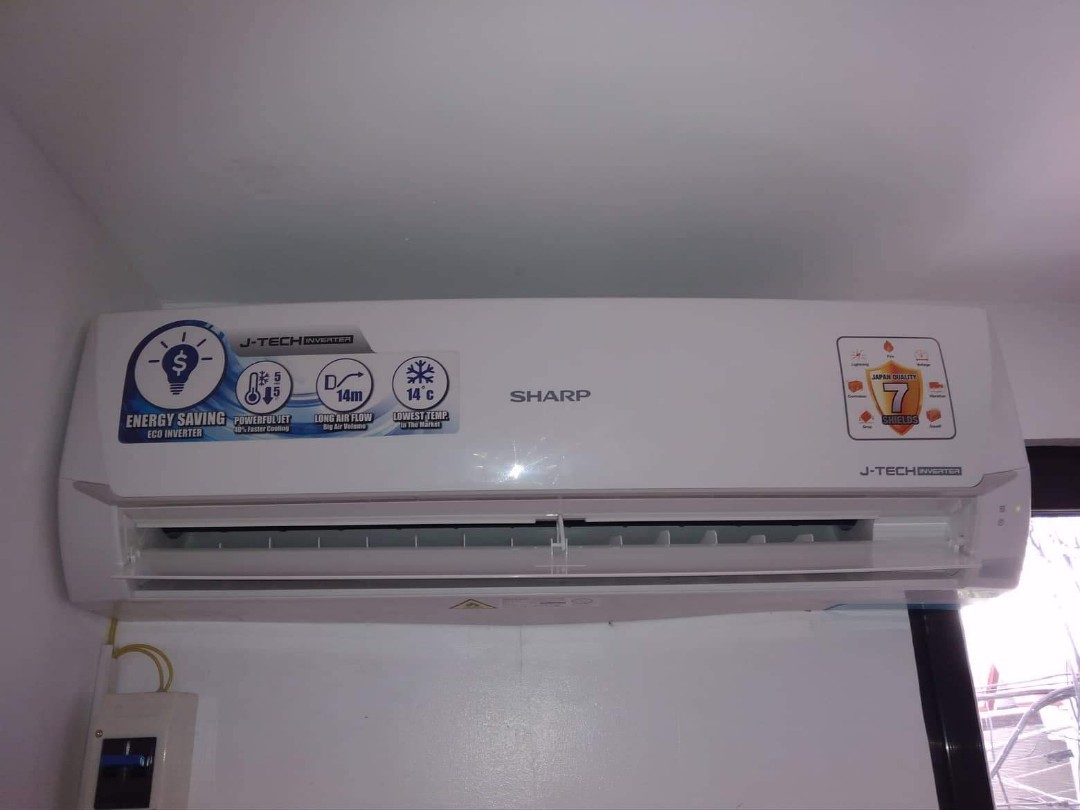 Sharp J Tech Inverter Split Type Aircon With Free Installations Brand
