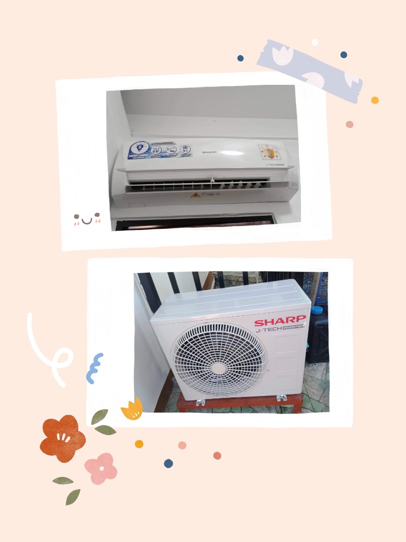 Sharp j tech split type inverter aircon with Free Installations brand ...