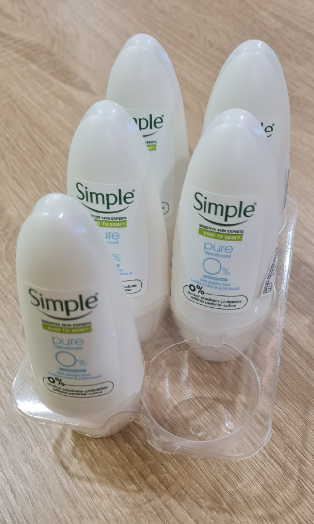 Simple Deodorant Pure - 0% Aluminium, Beauty & Personal Care, Fragrance ...