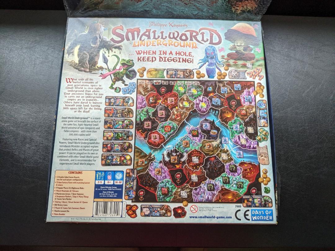Smallworld: Underground board game, Hobbies & Toys, Toys & Games on Carousell