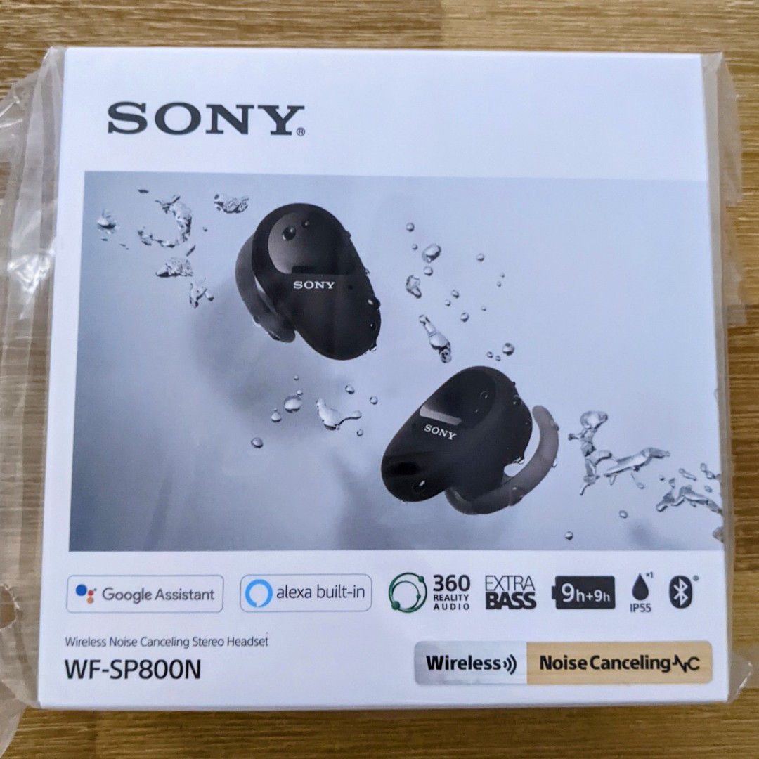 SonY WF-SP800N Wireless Noise Cancelling Headphones, Audio, Earphones ...