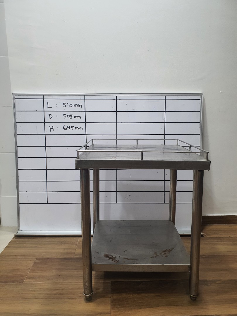 Stainless Steel 2 Tier Table, Furniture & Home Living, Furniture ...