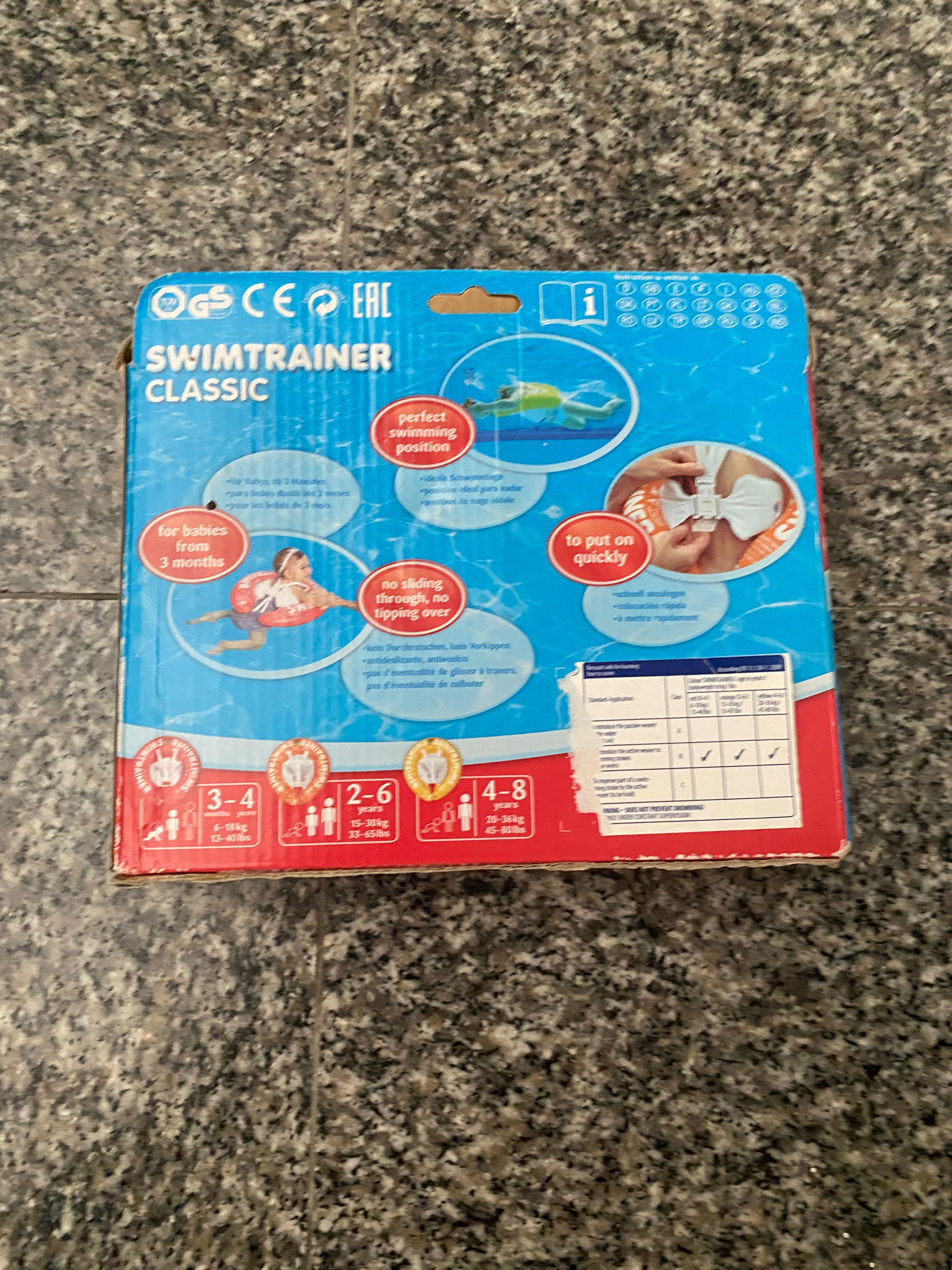 Swimtrainer Classic baby float - Red (3m-4y, 6-18kg), Babies & Kids ...