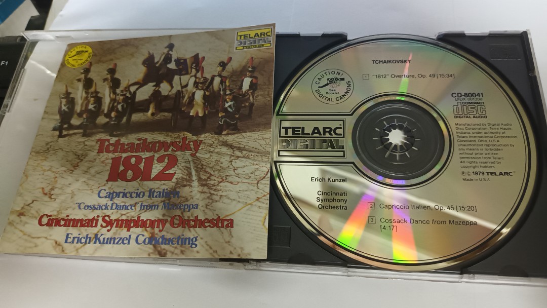 TELARC 古典名盤 發燒天碟 ERICH KUNZEL TCHAIKOVSKY 1812 美版 CD, 興趣及遊戲, 音樂、樂器 & 配件 ...