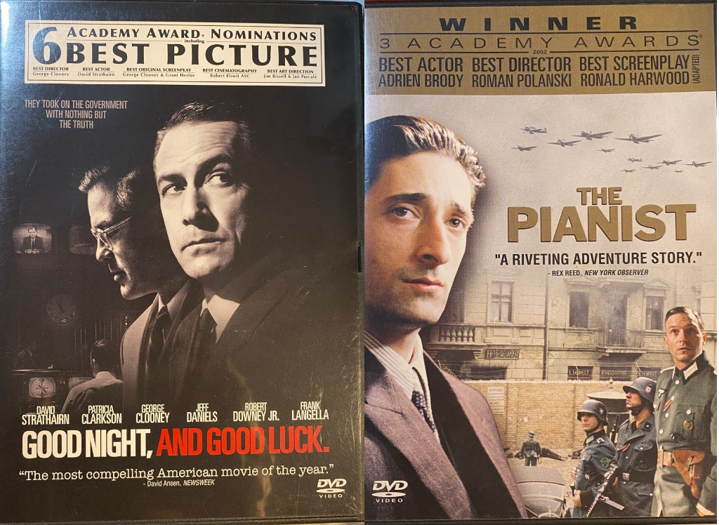 (Two Award Winning DVD Titles) Good Night & Good Luck & The Pianist ...