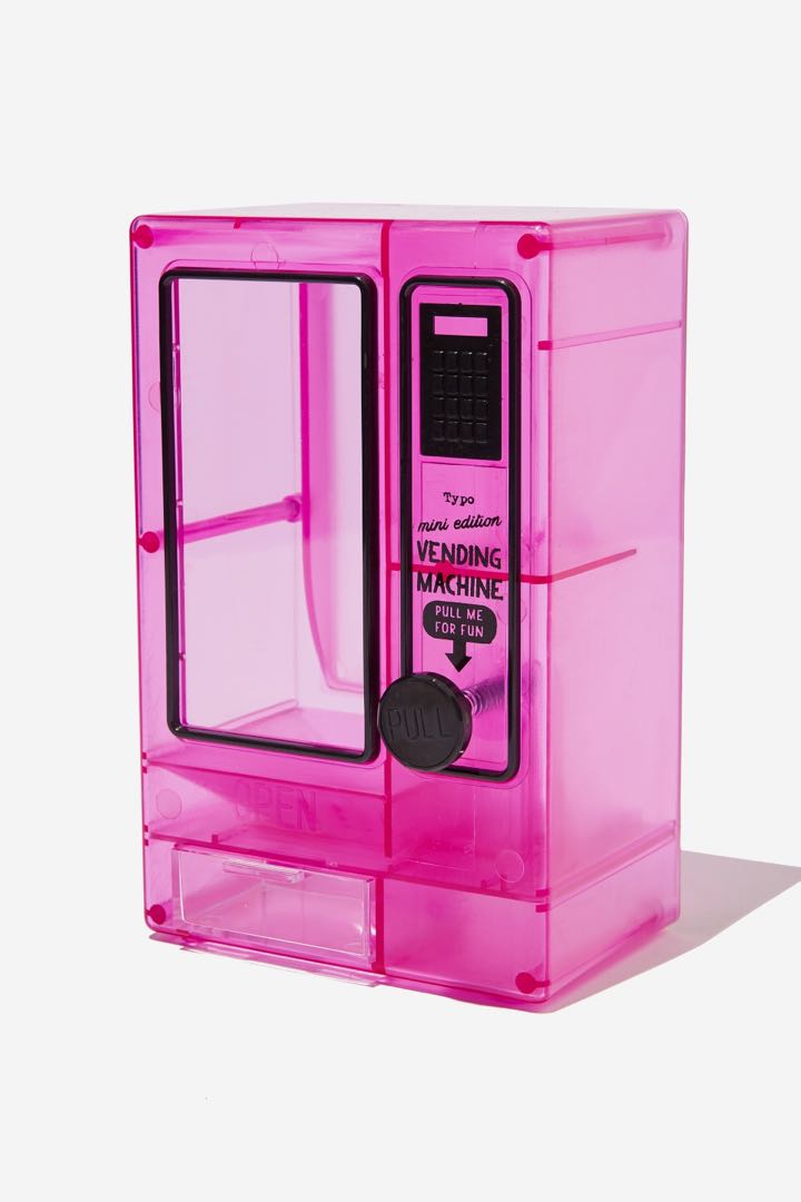 Typo Vending Machine Neon Transparent Translucent Pink, Furniture ...