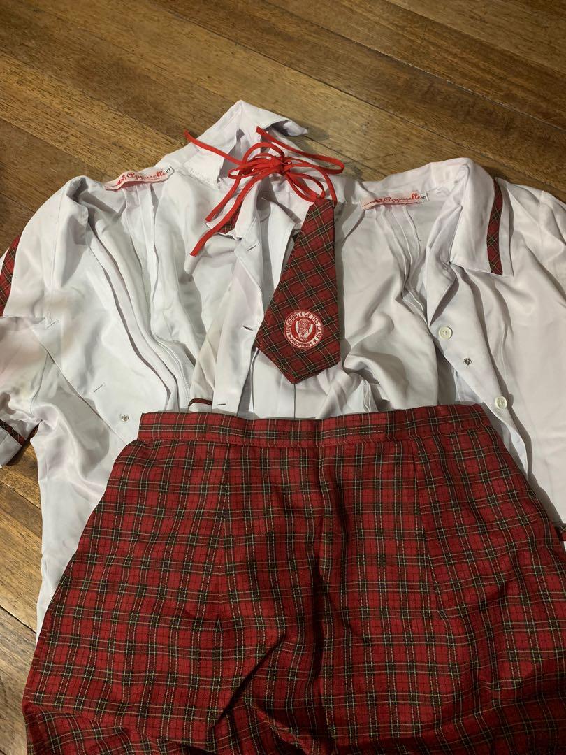 UE Uniform SHS 300 SET 2 BLOUSE, 1 NECKTIE, 1 PALDA, Women's Fashion ...