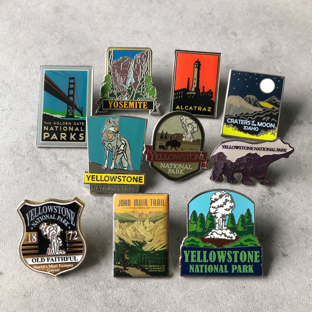 USA National Parks assorted enamel pins, Hobbies & Toys, Memorabilia ...