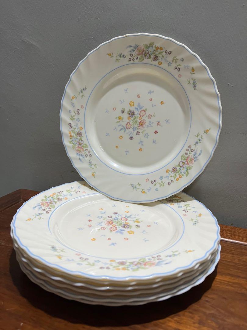 Vintage Arcopal Victoria plates, Furniture & Home Living, Kitchenware ...