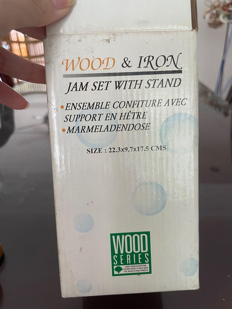 Vintage Jam set with stand, Furniture & Home Living, Kitchenware ...