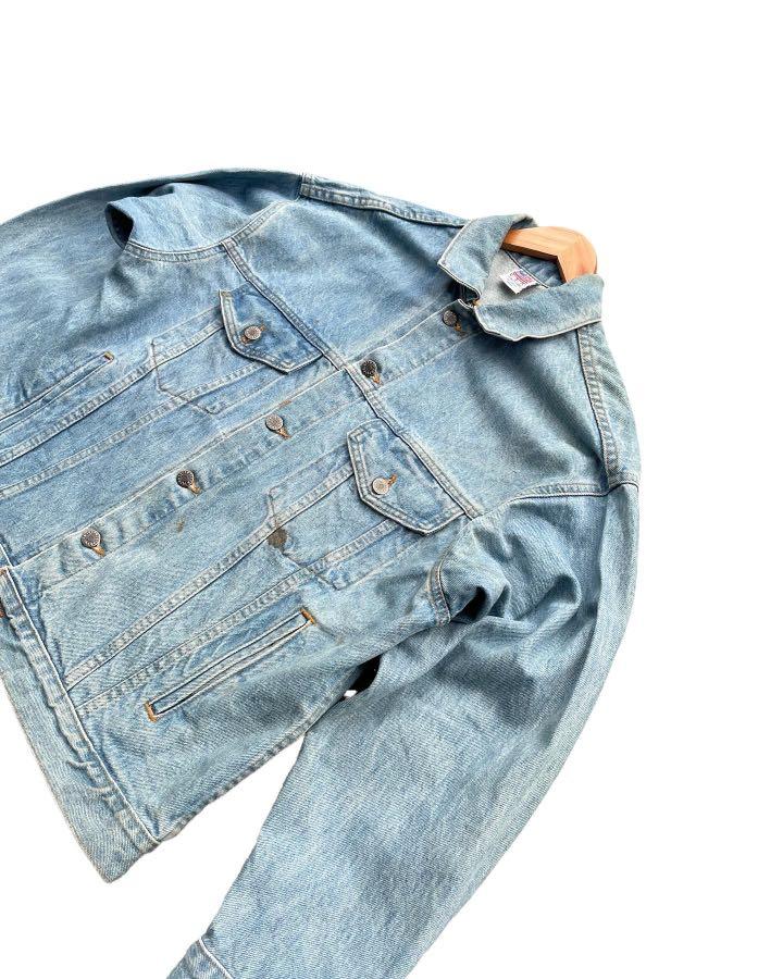 Vintage Tyca Embossed Denim Jacket, Men's Fashion, Coats, Jackets and ...