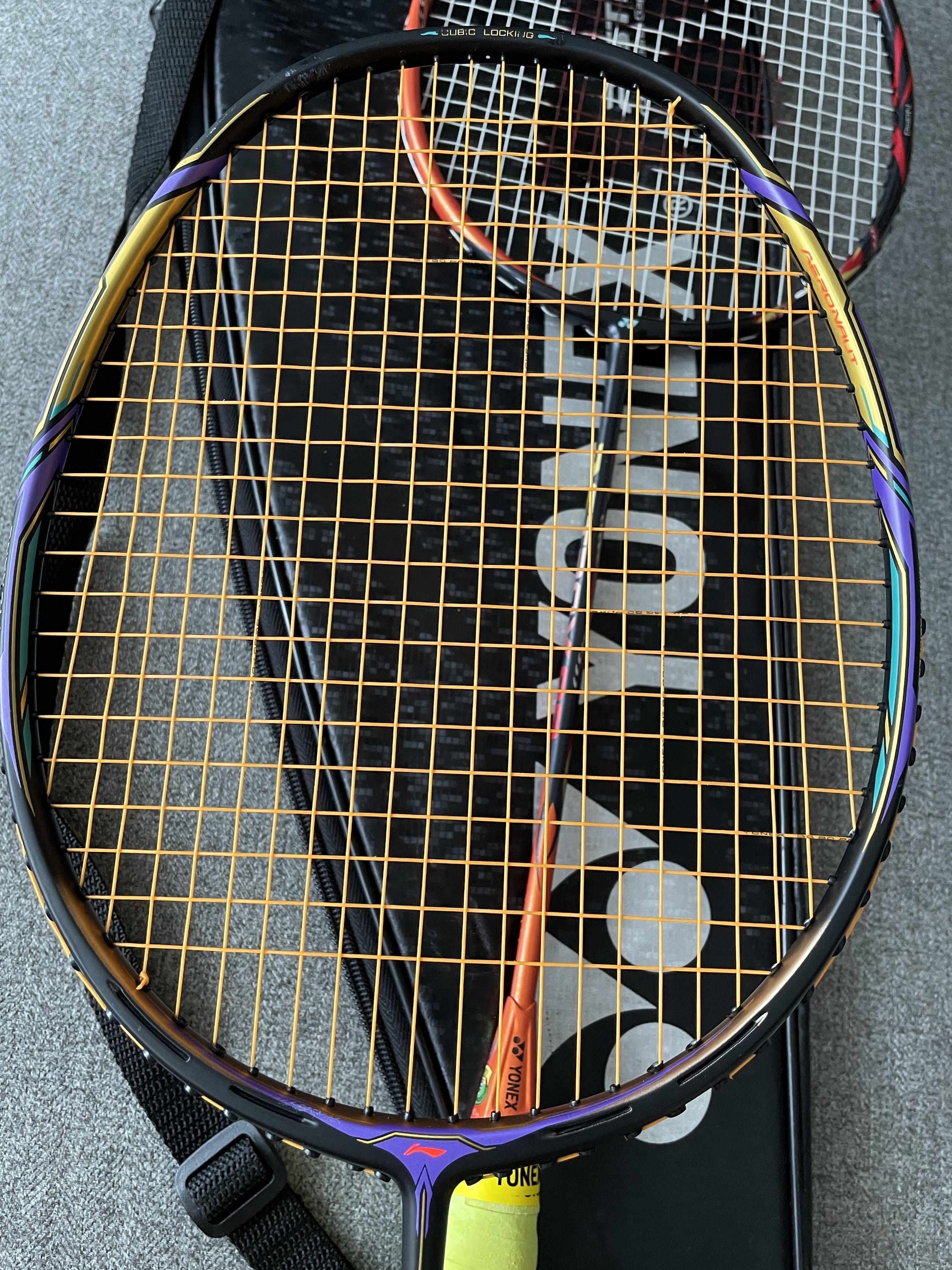Yonex Astrox99 and Lining Aeronaut 9000i, Sports Equipment, Sports ...