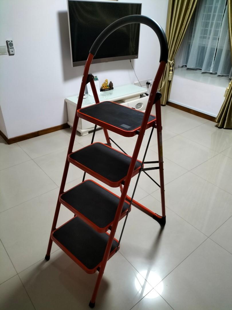 4step Red Ladder, Furniture & Home Living, Home Improvement ...