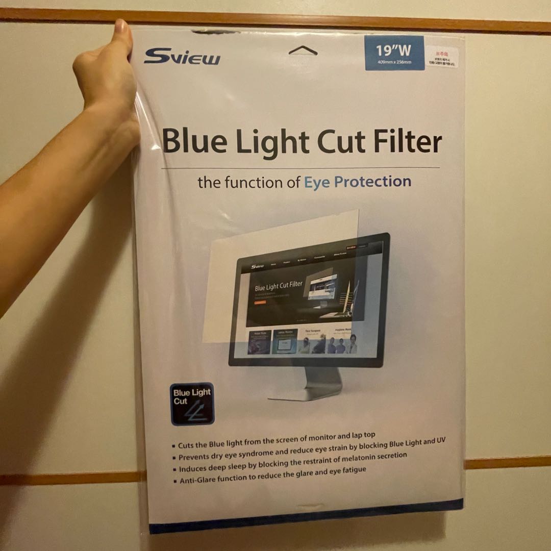 電腦藍光貼 Blue Light Cut Filter, 電腦＆科技, 電腦周邊及配件, 電子屏幕 - Carousell