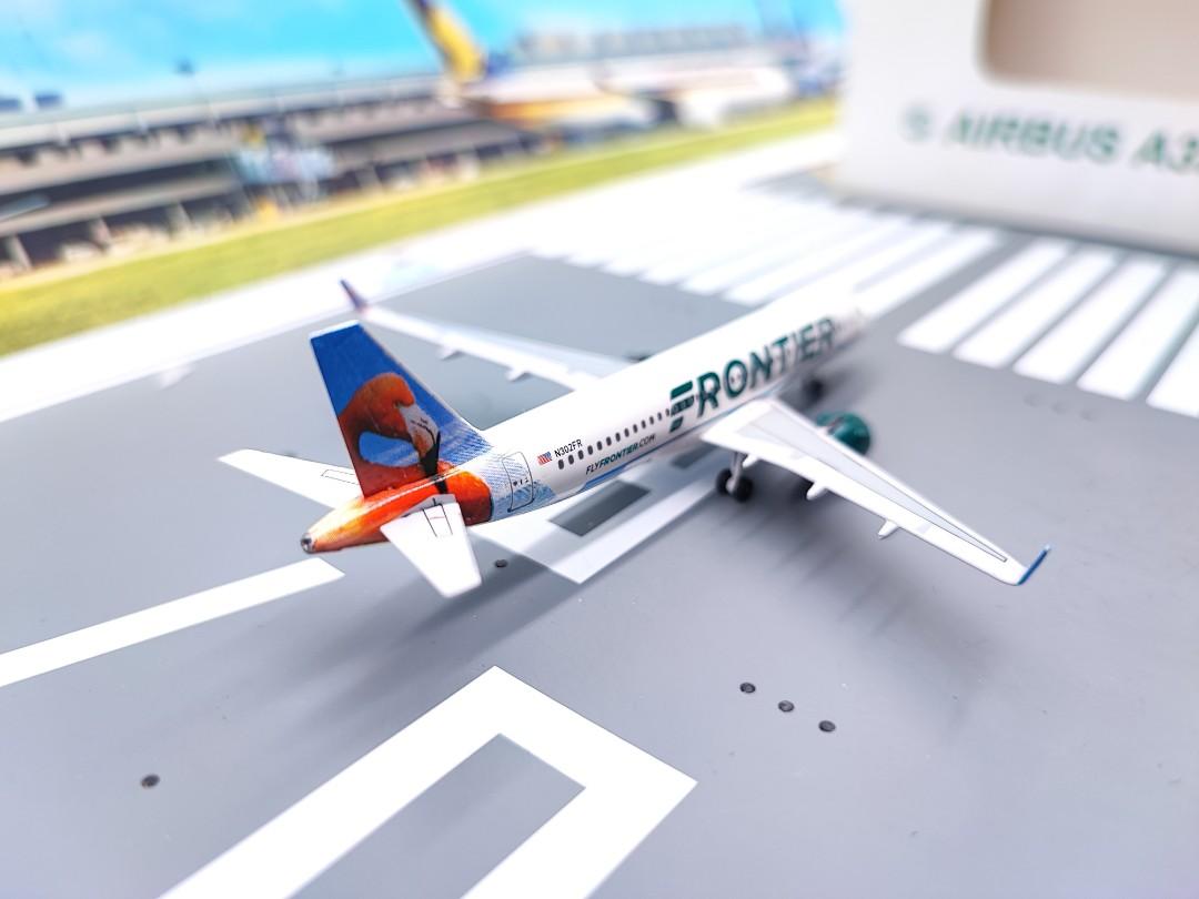 AeroClassics 1:400 A320-200 Frontier Airlines (2016 Flamingo Livery ...
