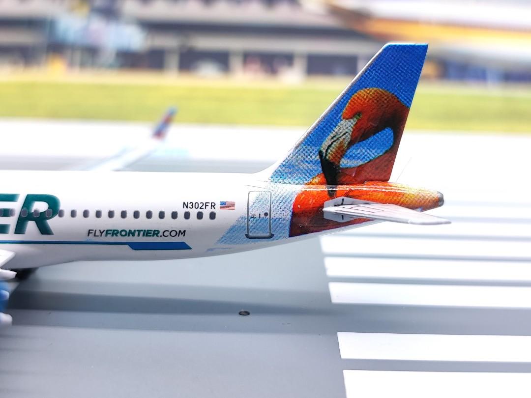 AeroClassics 1:400 A320-200 Frontier Airlines (2016 Flamingo Livery ...