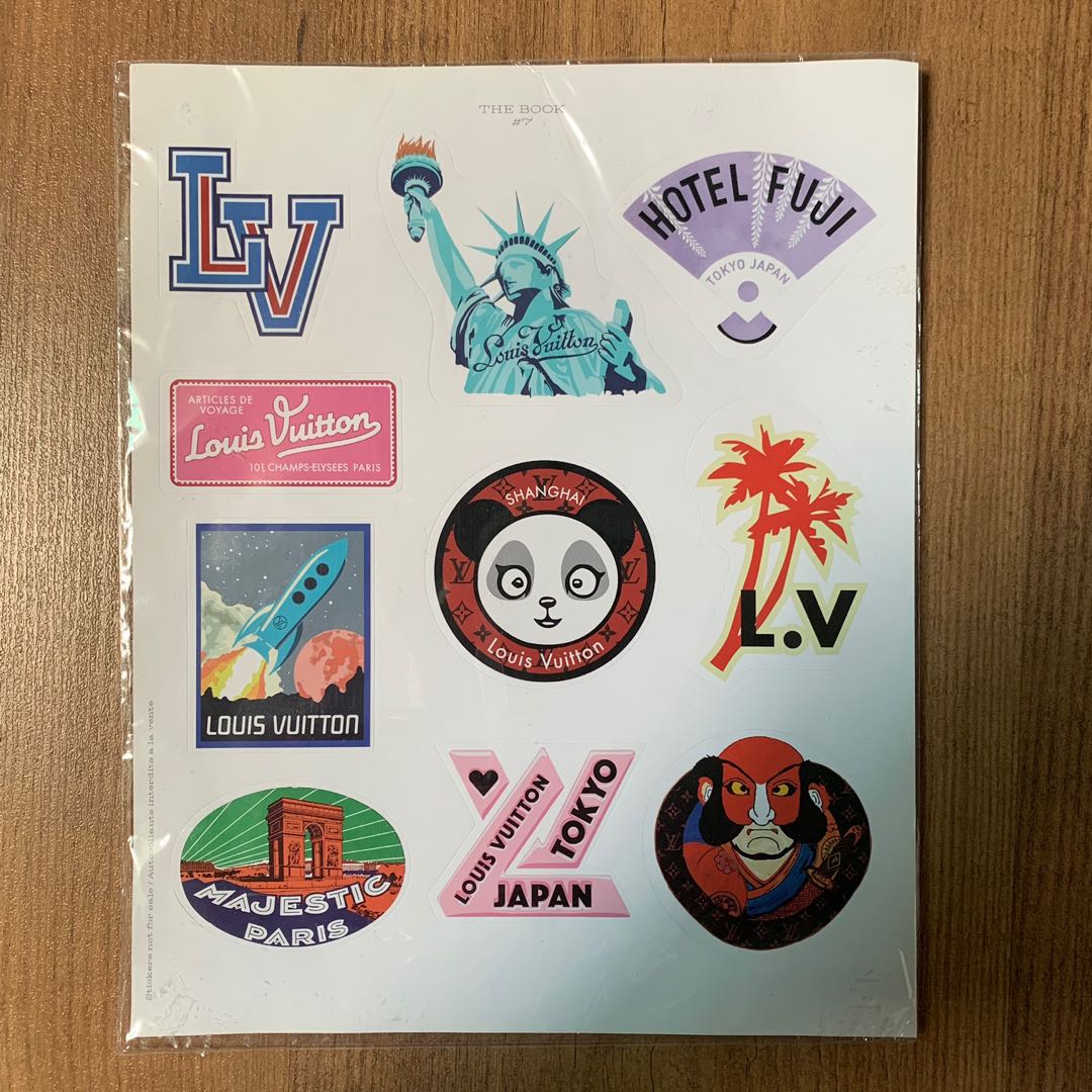 Authentic Louis Vuitton LV Series 7 Stickers, Luxury, Accessories on ...