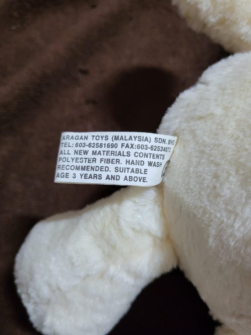 Authentic Yoshi Pet Cream Teddy Bear Plush Soft Toy, Hobbies & Toys ...