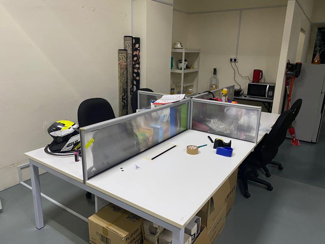 Barang Office Table and Rack, Furniture & Home Living, Furniture ...