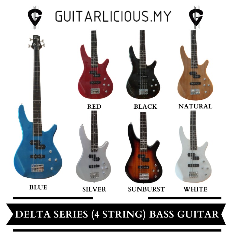 Bass Guitar | RCStromm Gamma | Delta 4 strings bass | 4 tali gitar bass ...