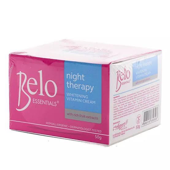 Belo Essentials Night Therapy Whitening Vitamin Cream 10g, Beauty ...
