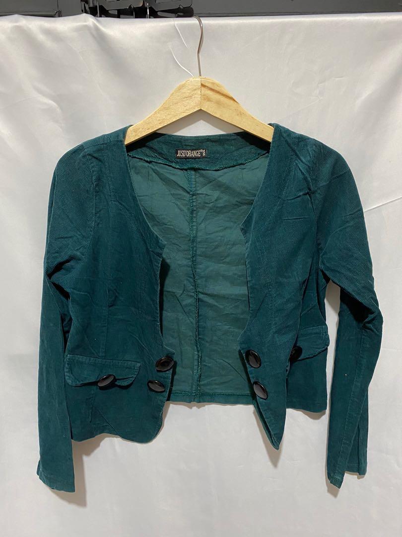 Blazer warna ijo botol / blazer kerja / blazer ngantor, Fesyen Wanita ...