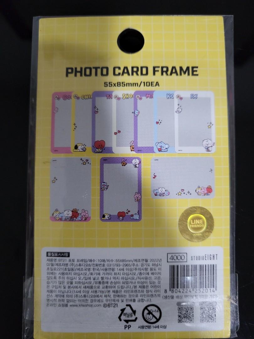 BT21 bts Photocard Frame set, Hobbies & Toys, Memorabilia ...