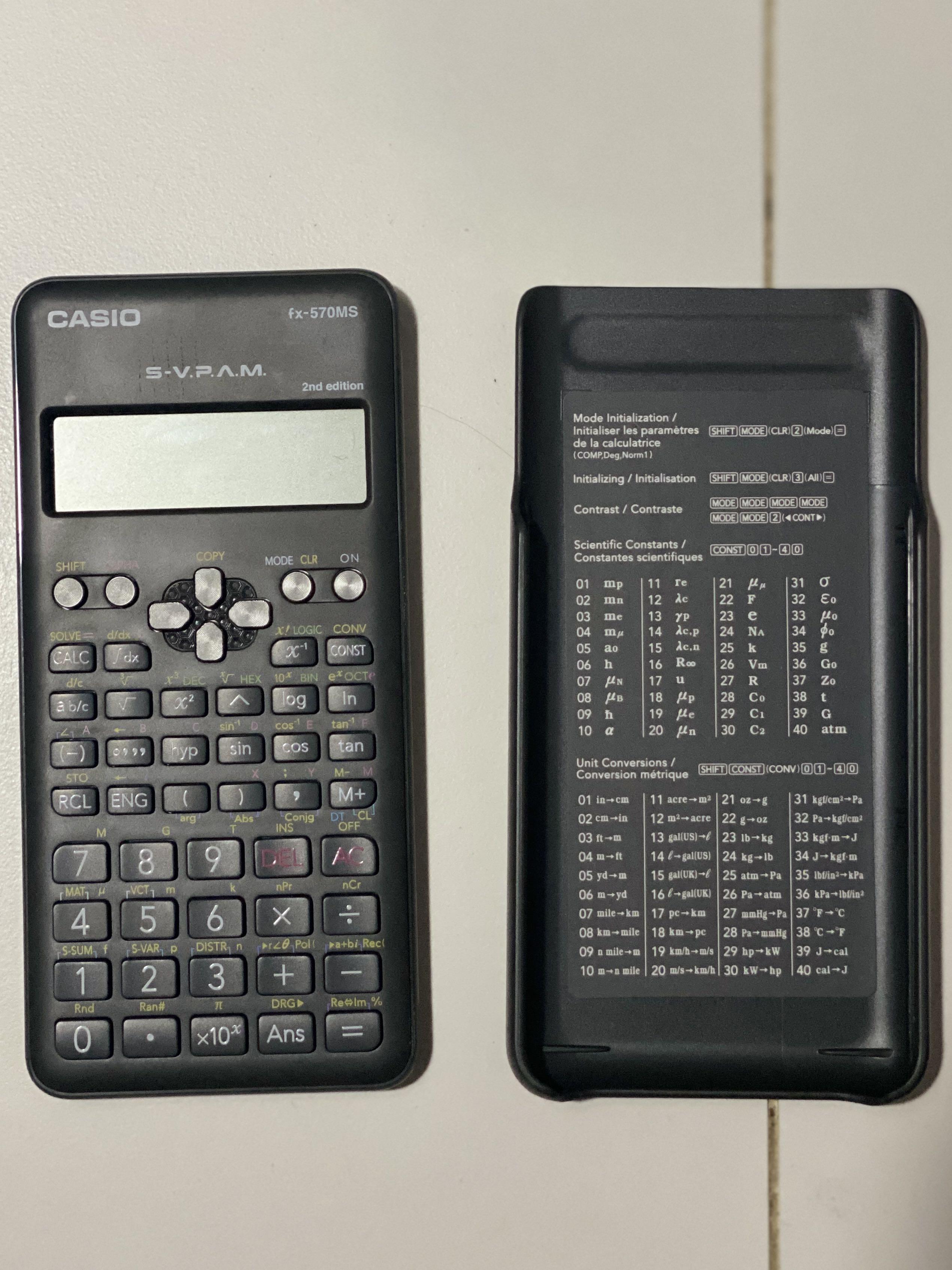 Casio fx-570MS calculator 2nd edition , Hobbies & Toys, Stationery ...