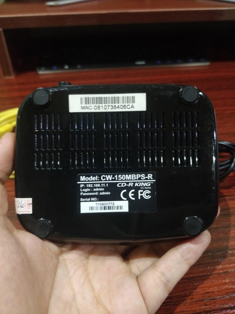 CD-R KING 150Mbps Wireless Router + LAN Cable, Computers & Tech, Parts ...